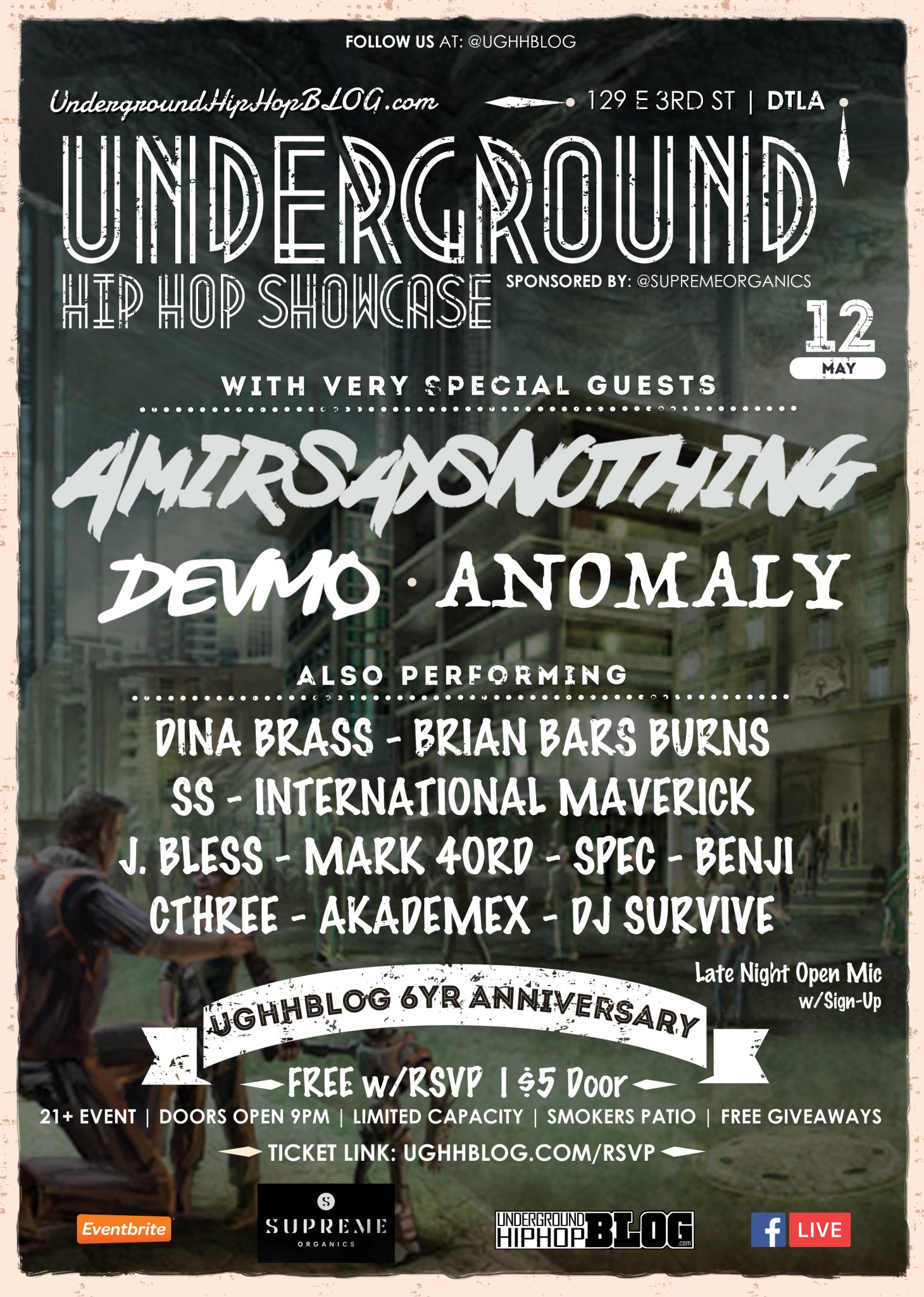 AmirSaysNothing w/ Special Guests Devmo, An0maly + More Live In DTLA ...